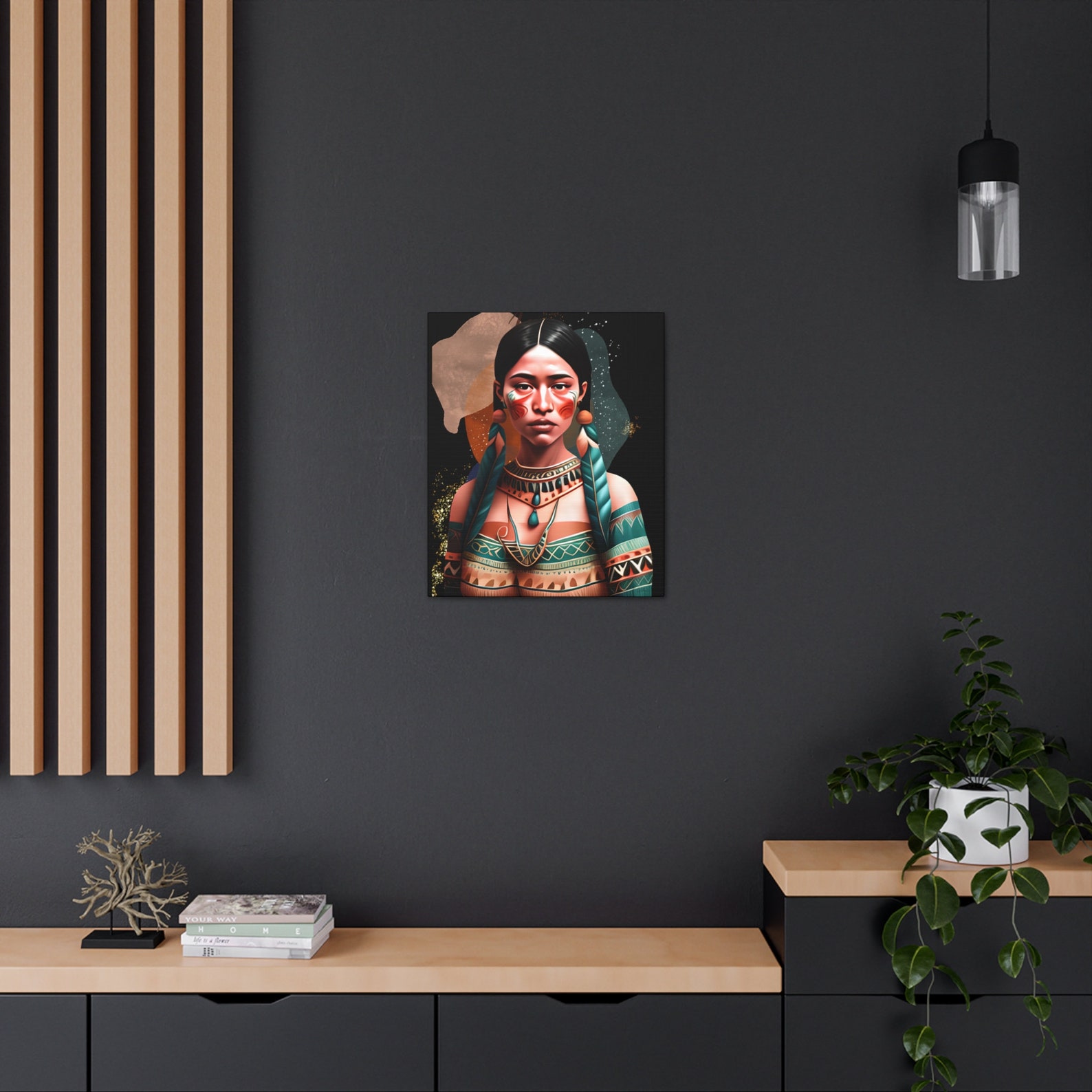 Latin Woman Canvas Art-indigenous Culture Art Hispanic Culture Art ...