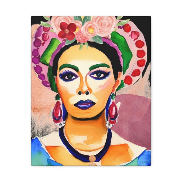 Latin Woman Wall Art - Etsy
