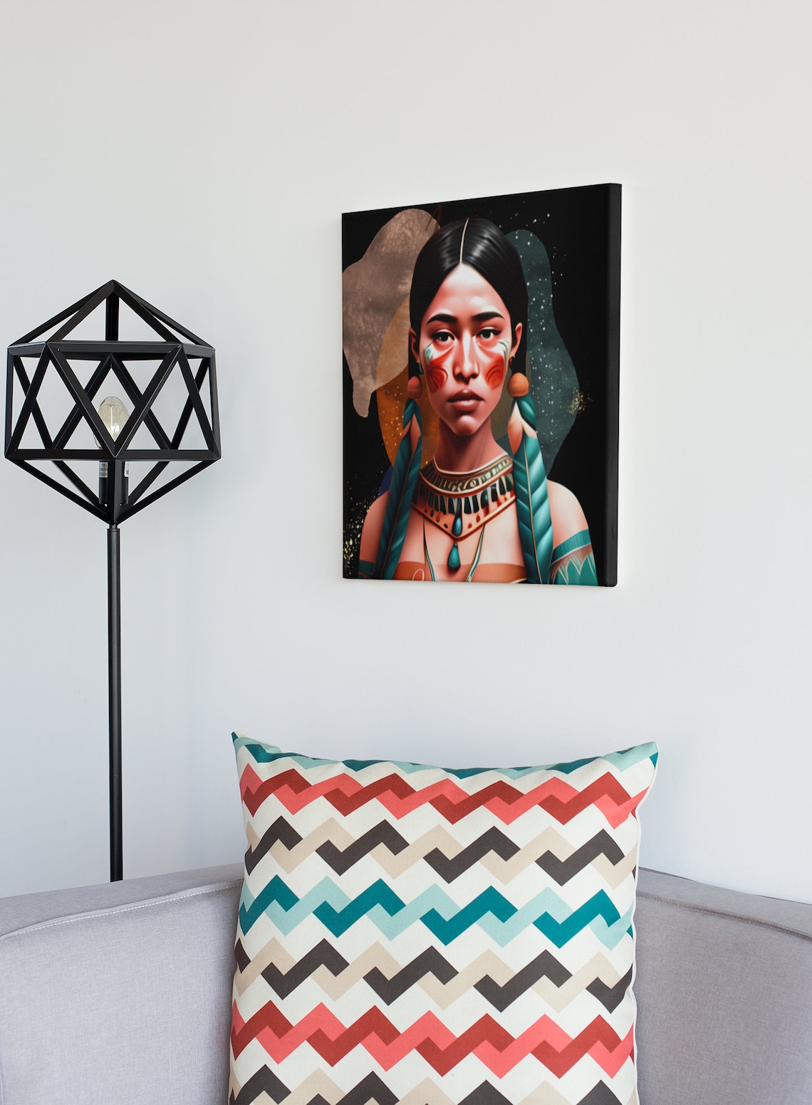 Latin Woman Canvas Art-indigenous Culture Art Hispanic Culture Art ...