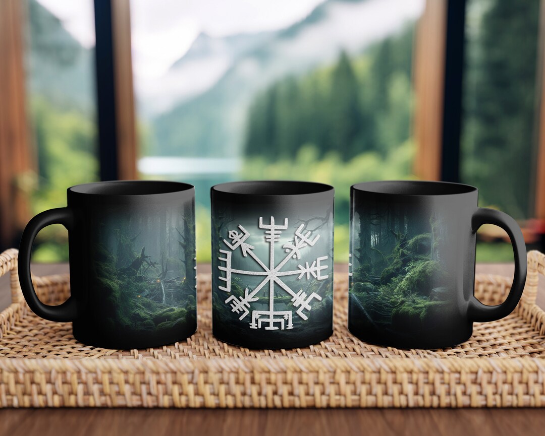 Vegvisir Mug, Wayfinder Mug, Pathfinder Mug, Viking Mug, Viking Compass ...