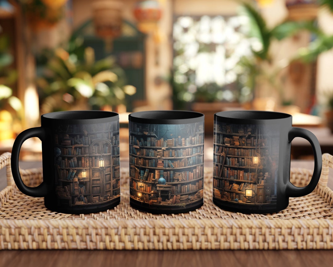 Book Shelves Mug, Books Mug, Book Mug, Readers Mug, Reading Mug, Books ...