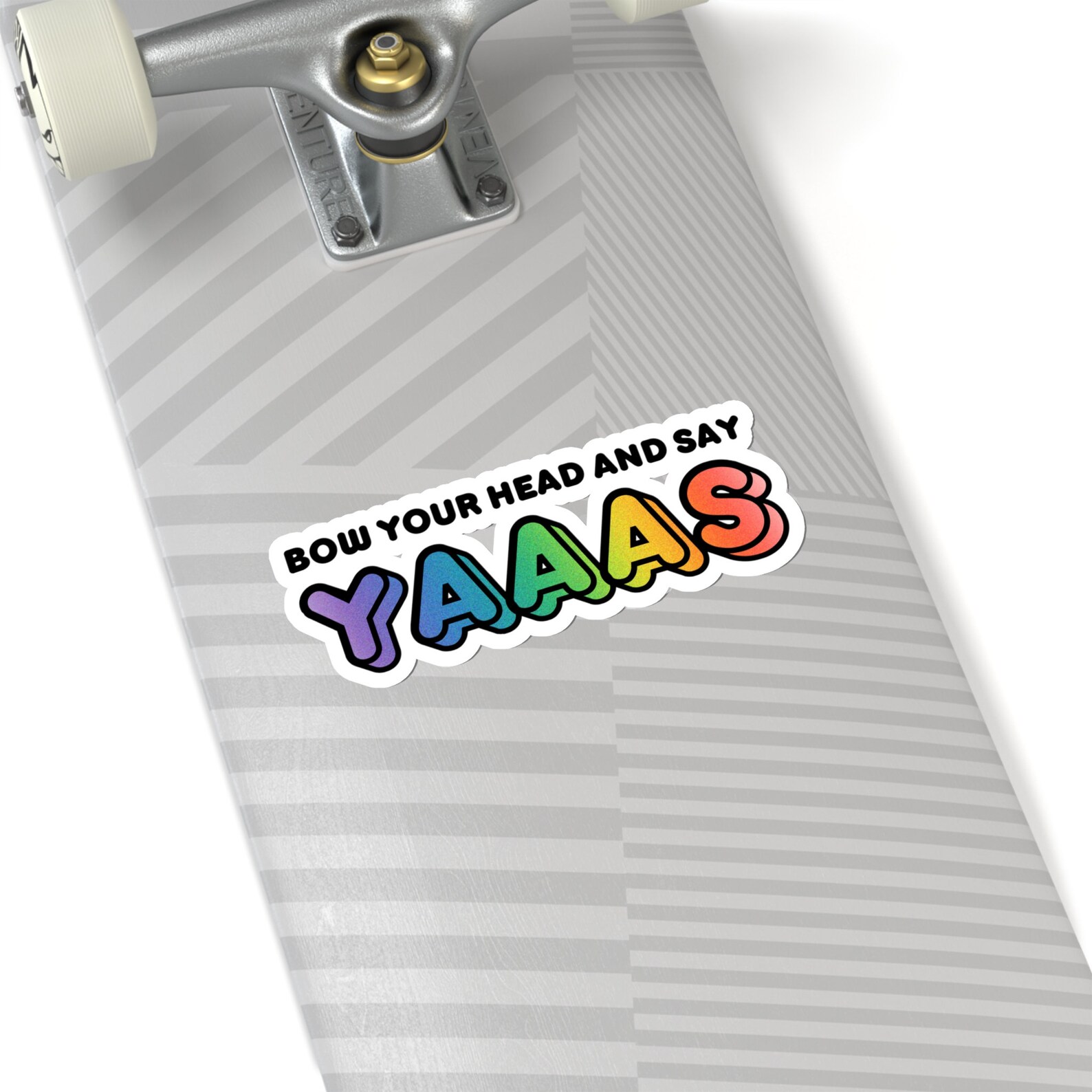 Bow Your Head and Say YAAAS Temple Sticker - Etsy