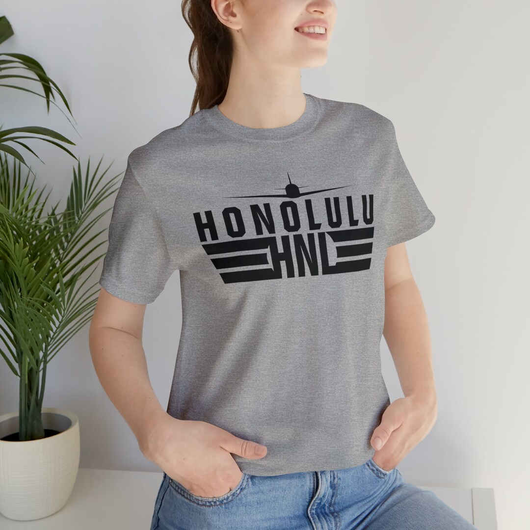 HNL Flight Tee Travel T-shirt IATA Airport Code Tee - Etsy