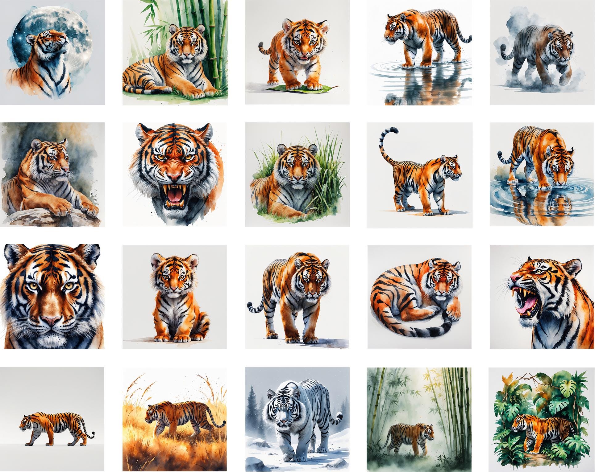 High-quality Tiger Clip Art for Print Media, Websites or for Your ...