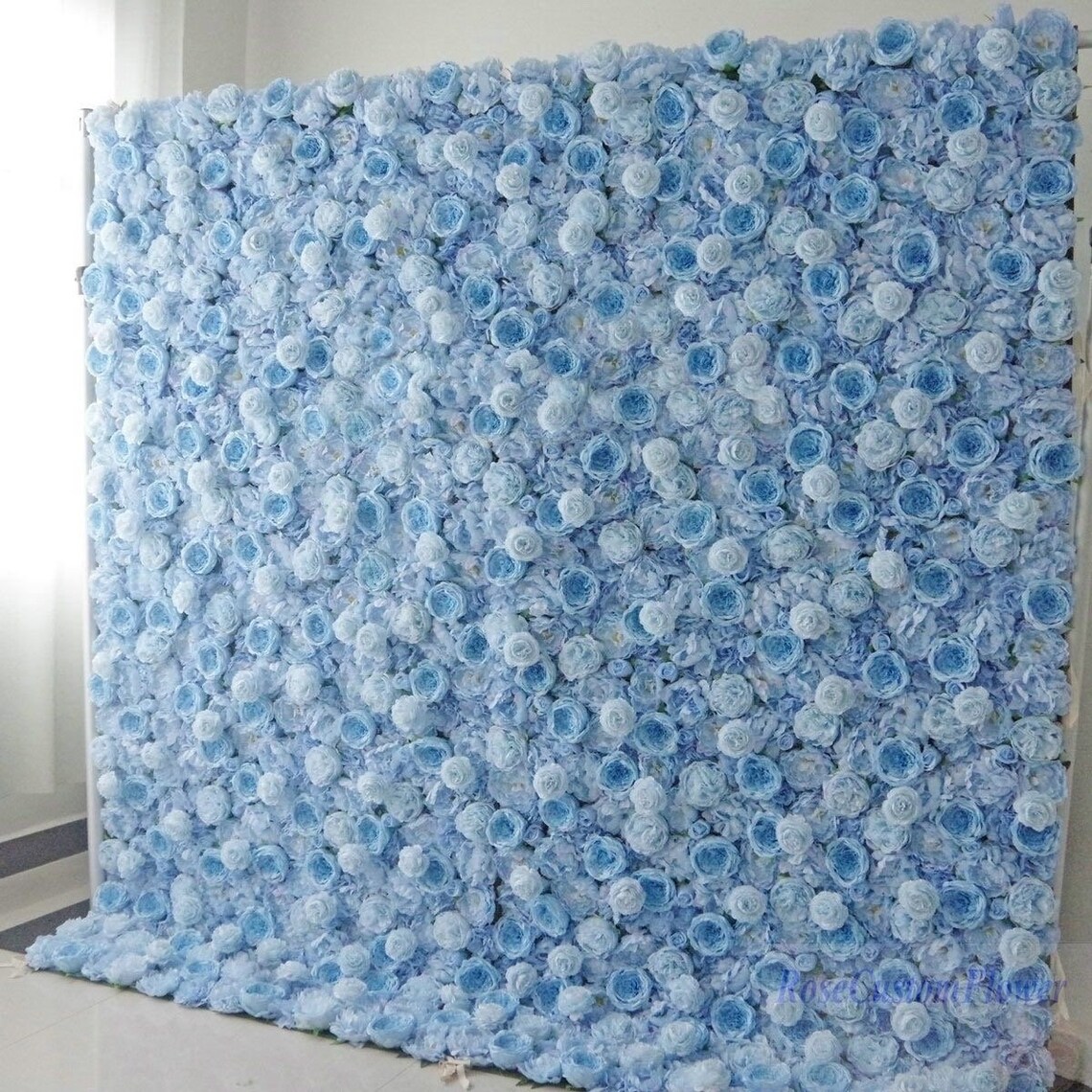 Flower Floral Wall Arrangement: 60cm X 40cm 1pcs Rose Peony Hydrangea ...