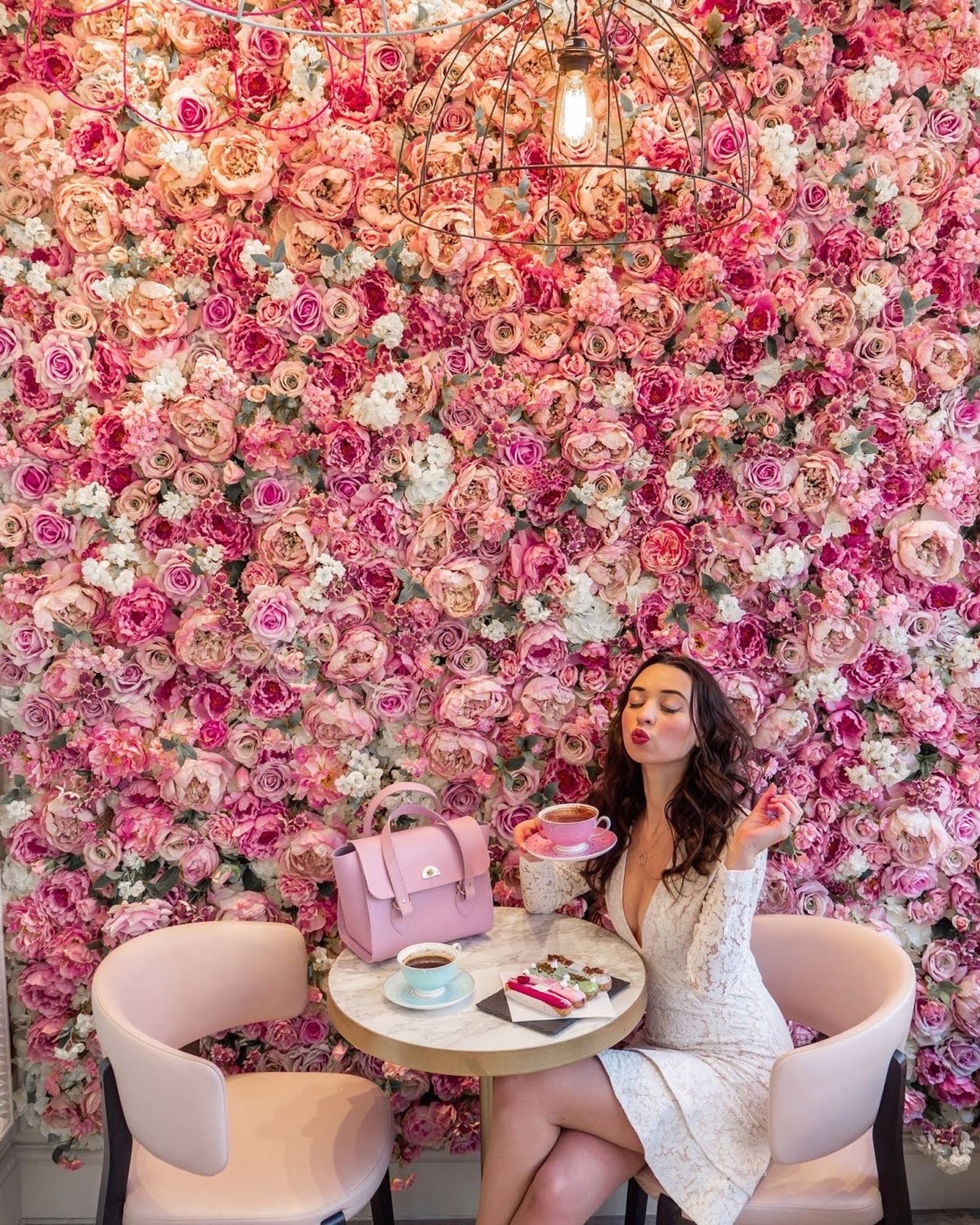 Flower Floral Wall Arrangement: 60cm X 40cm 1pcs Rose Peony Hydrangea ...