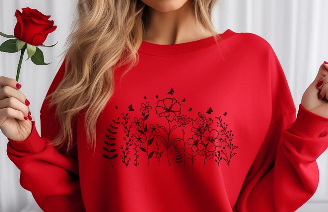 Wildflowers SVG, Flower Meadow Svg, Flower Border SVG, Wildflower Shirt ...