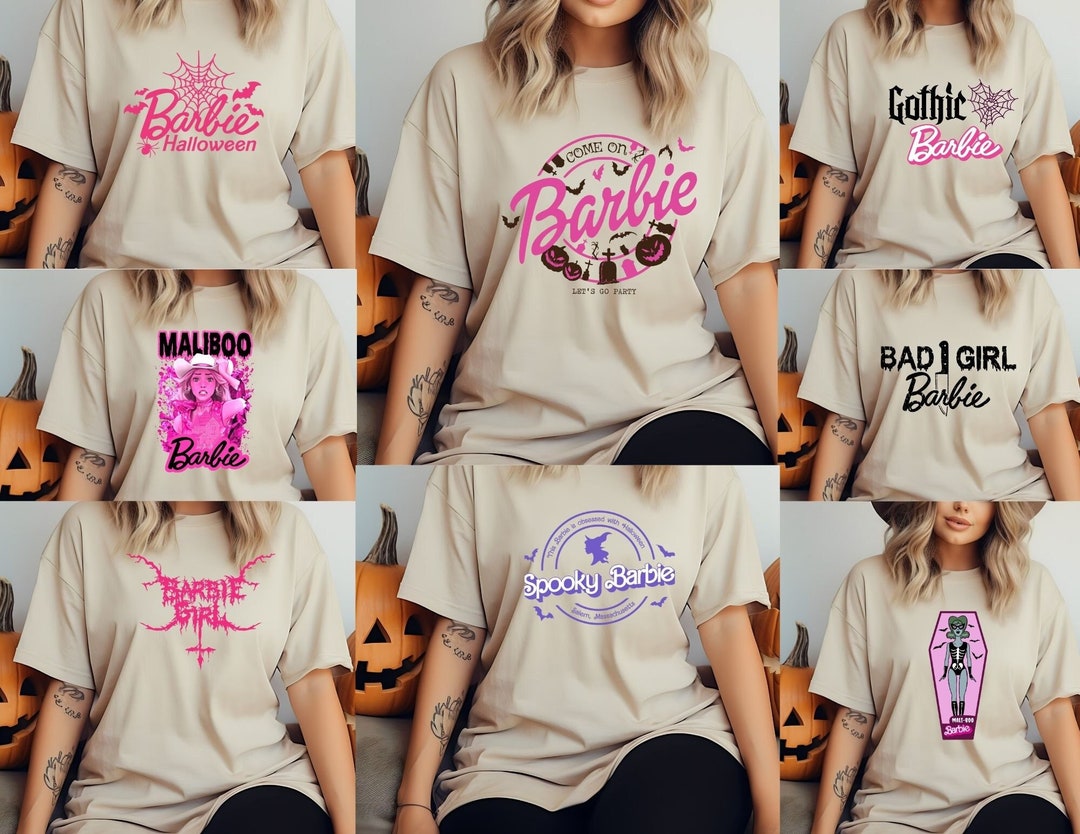 Halloween Barbi 8 Designs Bundle Svg Png, Pink Spooky Season Barbi ...