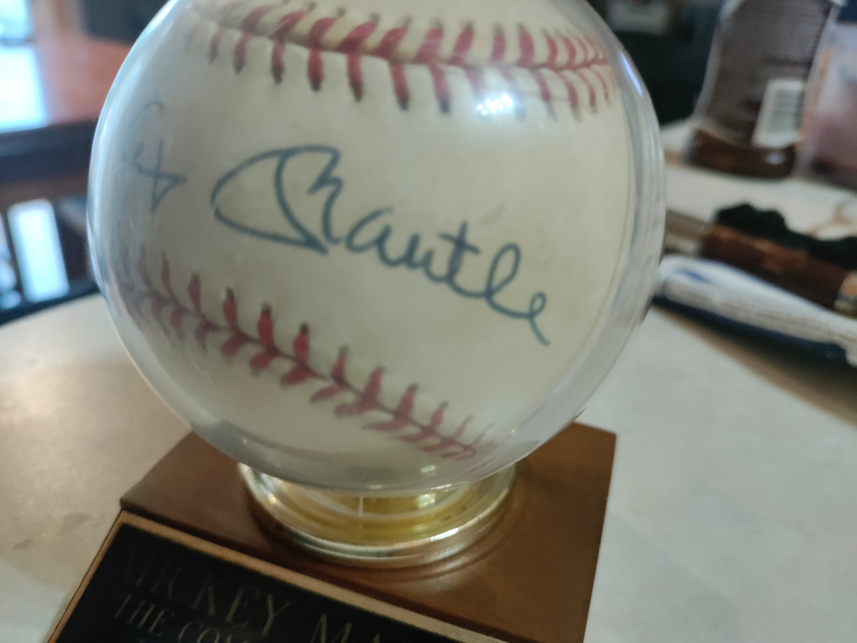 Authenticated Mickey Mantle Signed Ball - Etsy