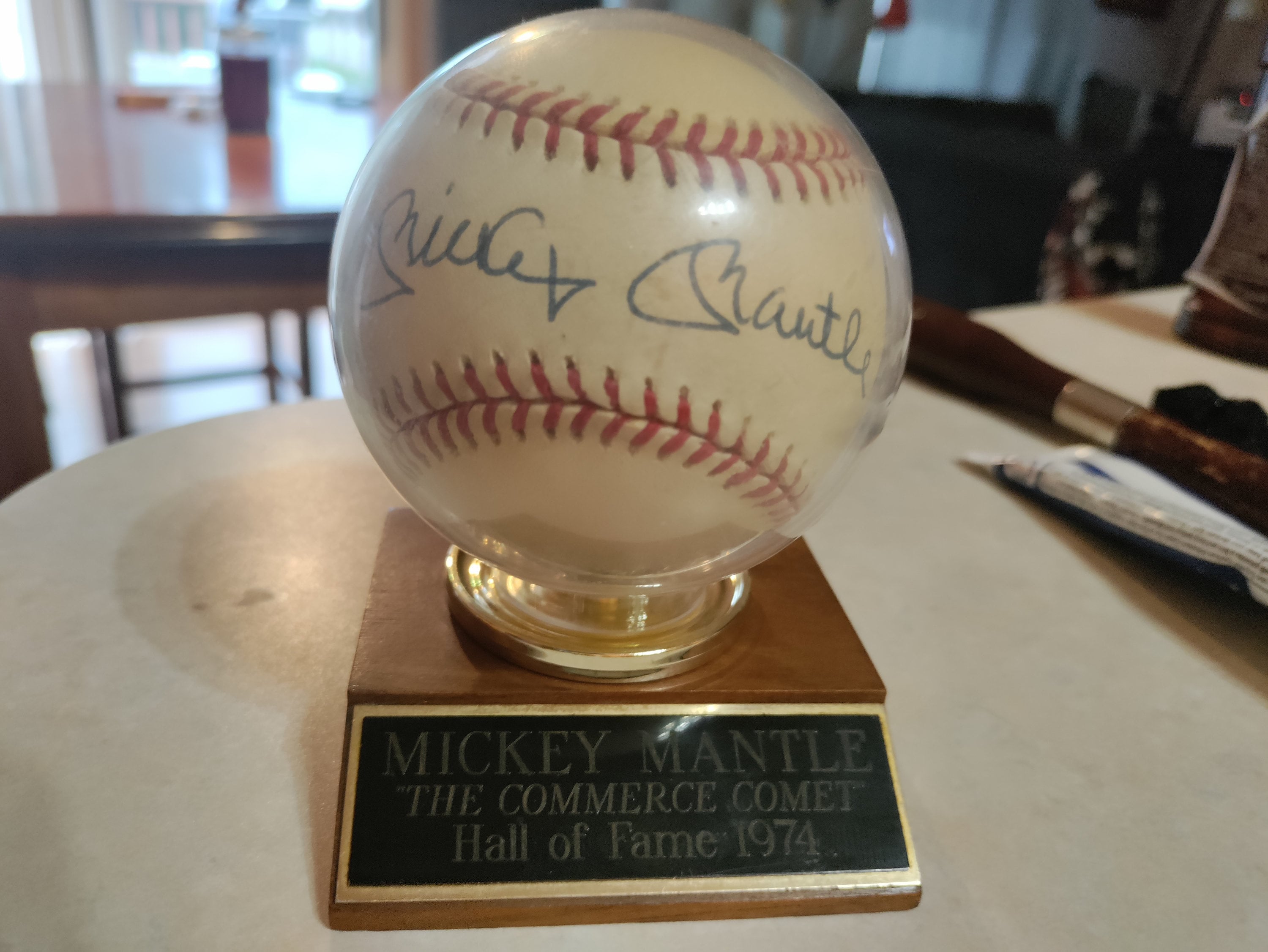 Authenticated Mickey Mantle Signed Ball - Etsy