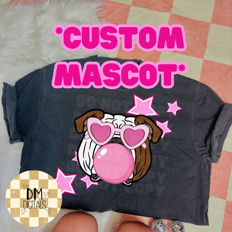 Custom Mascot Png Preppy Mascot Game Day PNG Football Digital Download ...