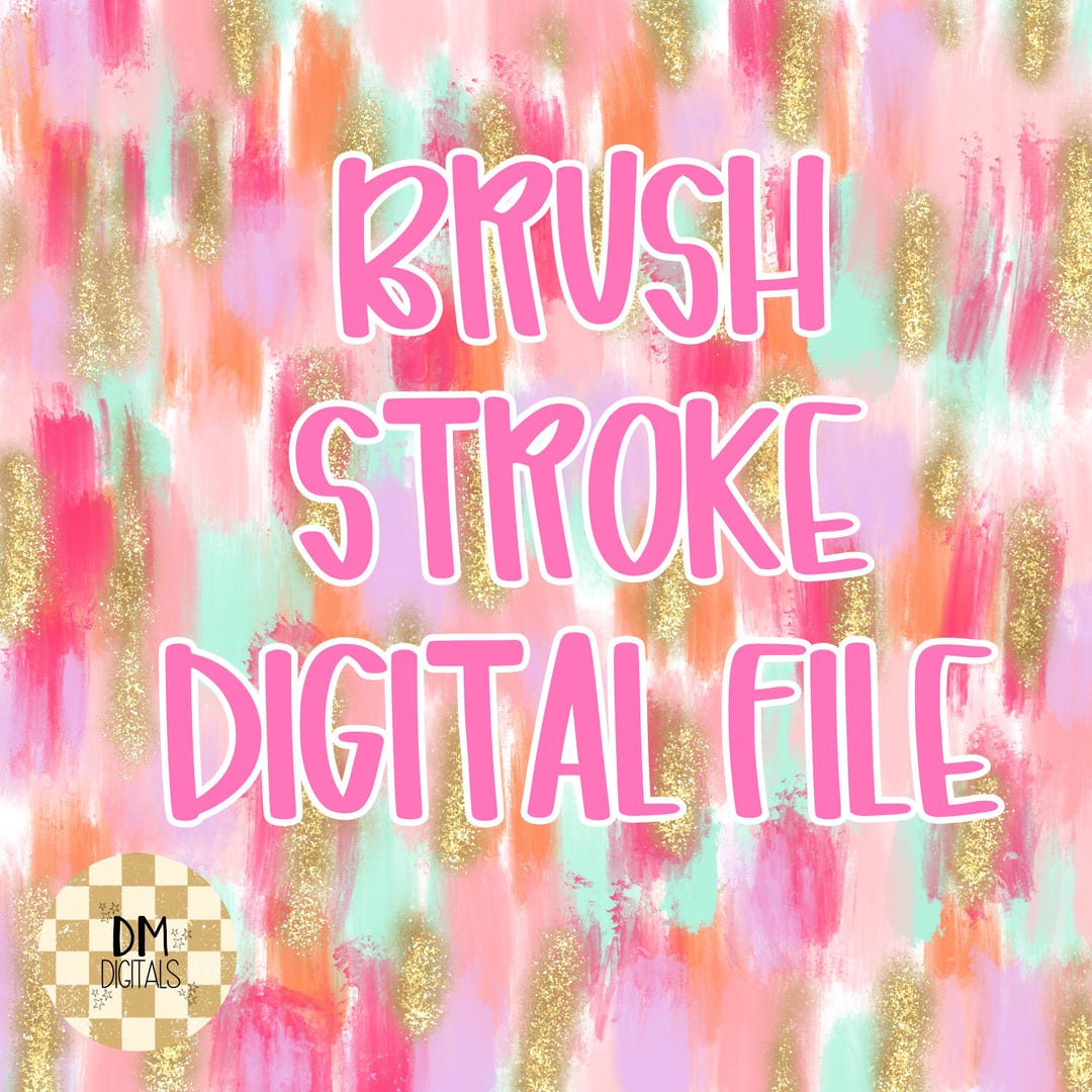 Buy Brush Stroke PNG Messy Paint PNG Digital Download Digital Paper ...