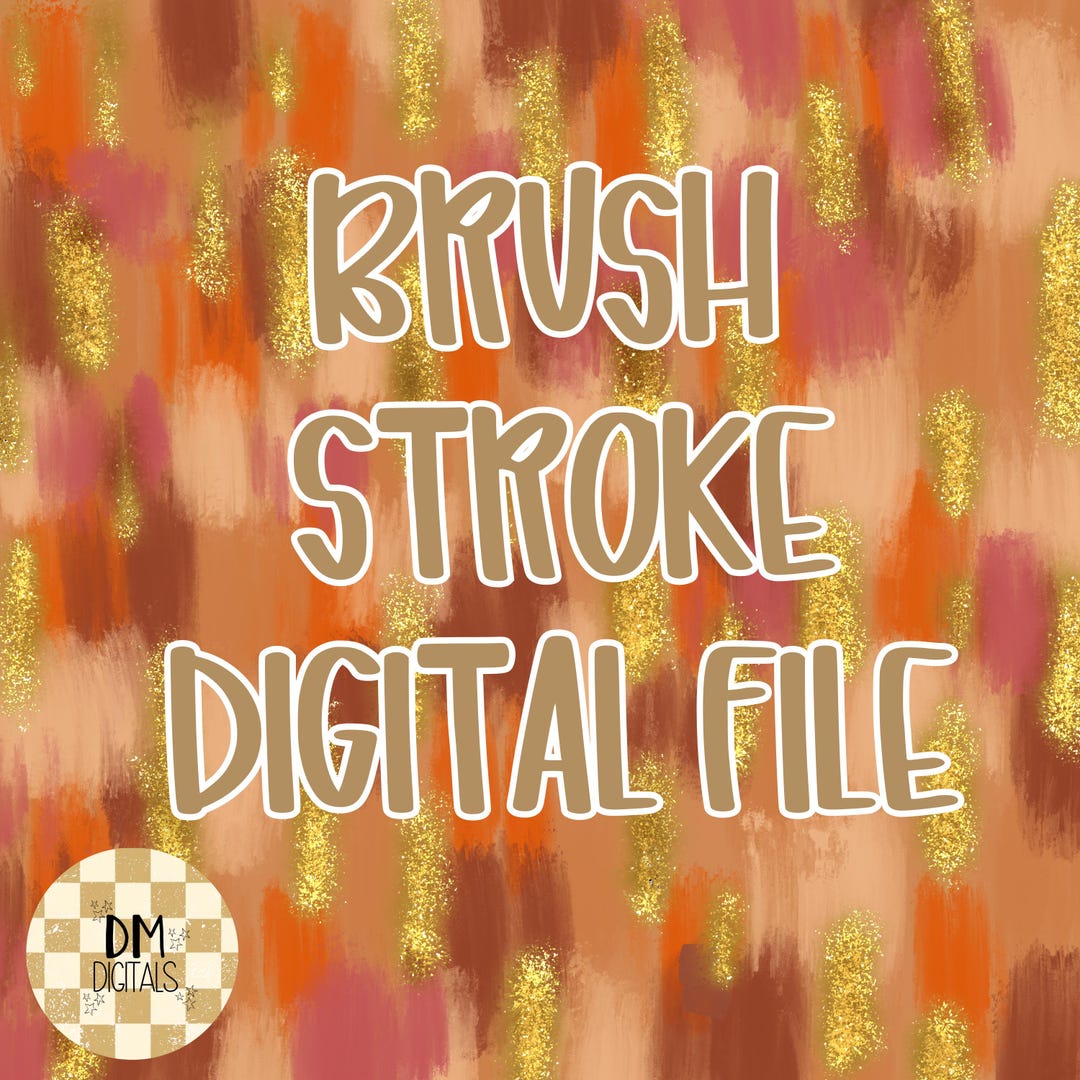 Brush Stroke PNG Messy Paint PNG Digital Download Digital Paper Preppy ...