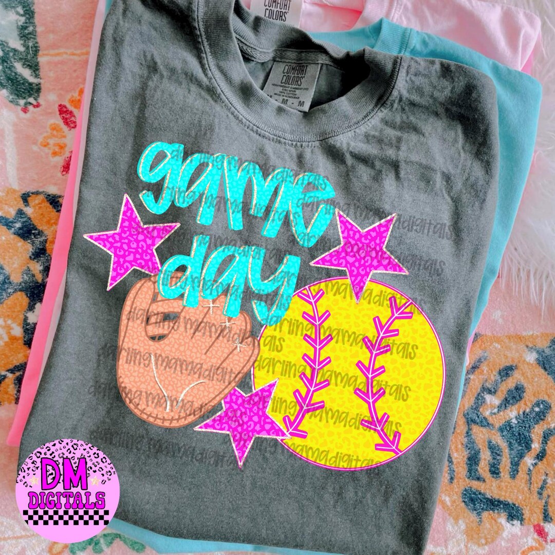 Original Designer Preppy Softball Mama PNG Cheetah Softball Mama Png ...