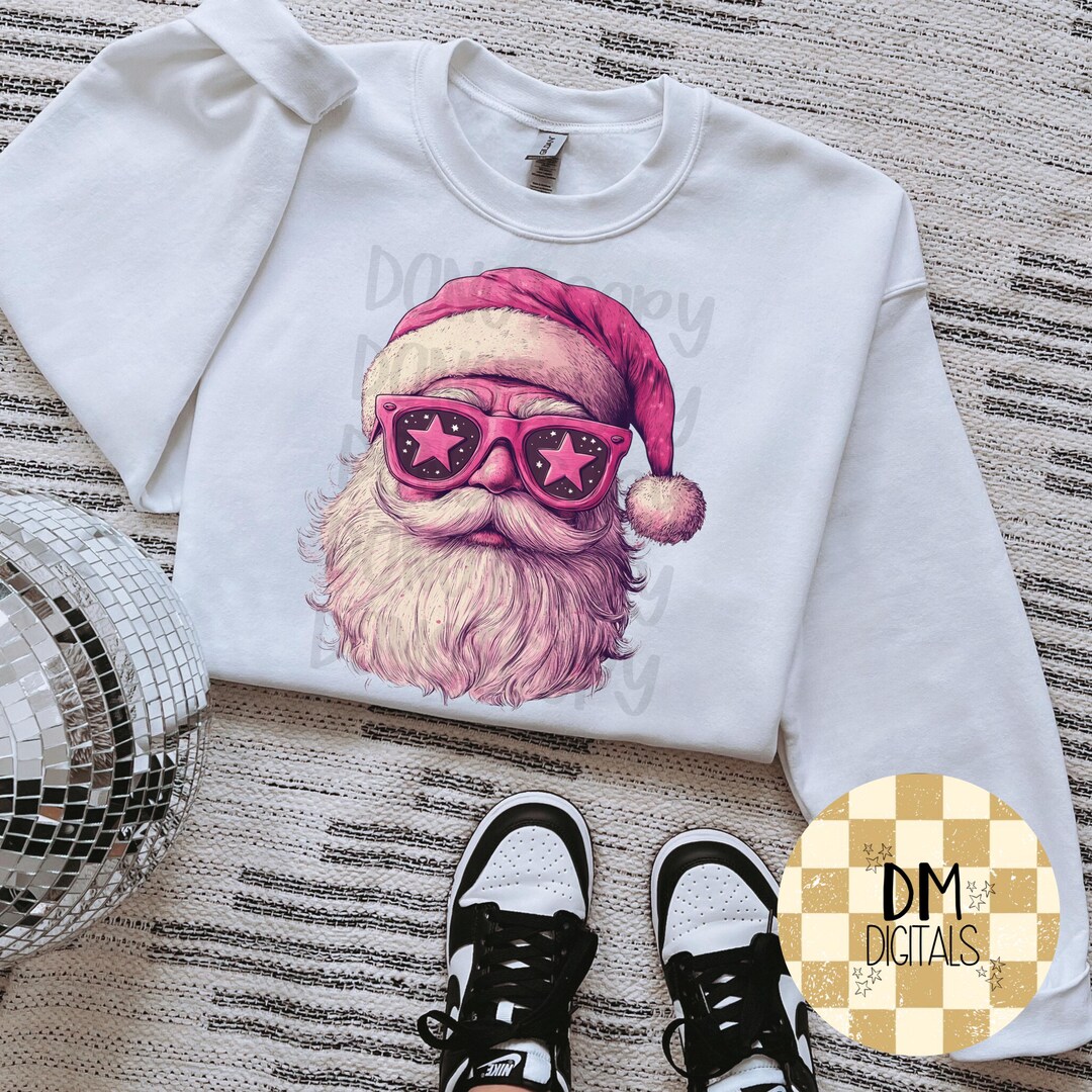 Boujee Santa PNG Boujee Pink Christmas PNG Boujee Winter Digital ...