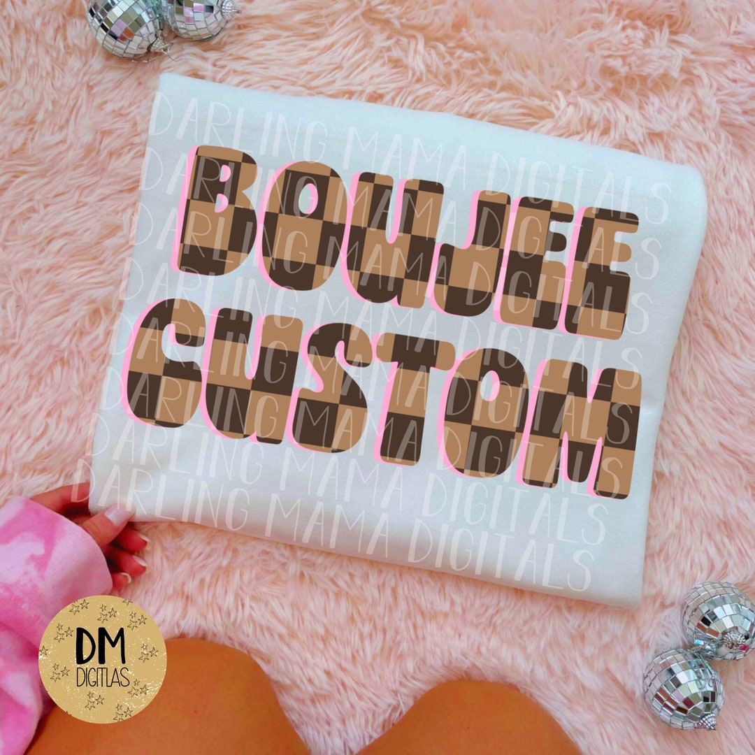 Boujee Custom Name PNG Everyday PNG Boujee PNG Preppy Digital Download ...