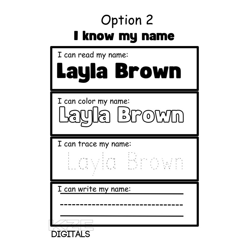 Custom Name Tracing Bundle Pre-k Name Tracing Name Tracing Practice ...