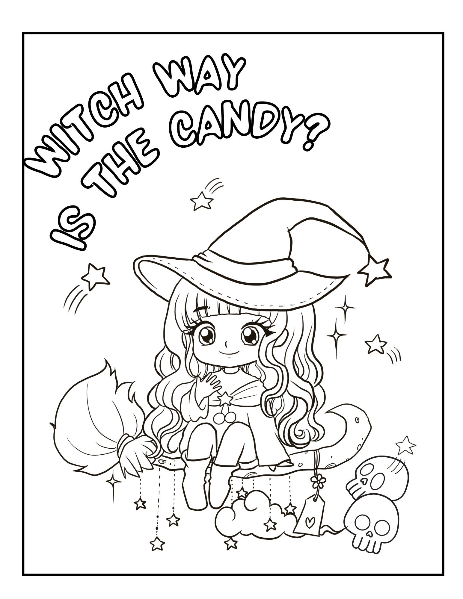 Halloween Witch Way is the Candy Printable| Instant Downloadable ...