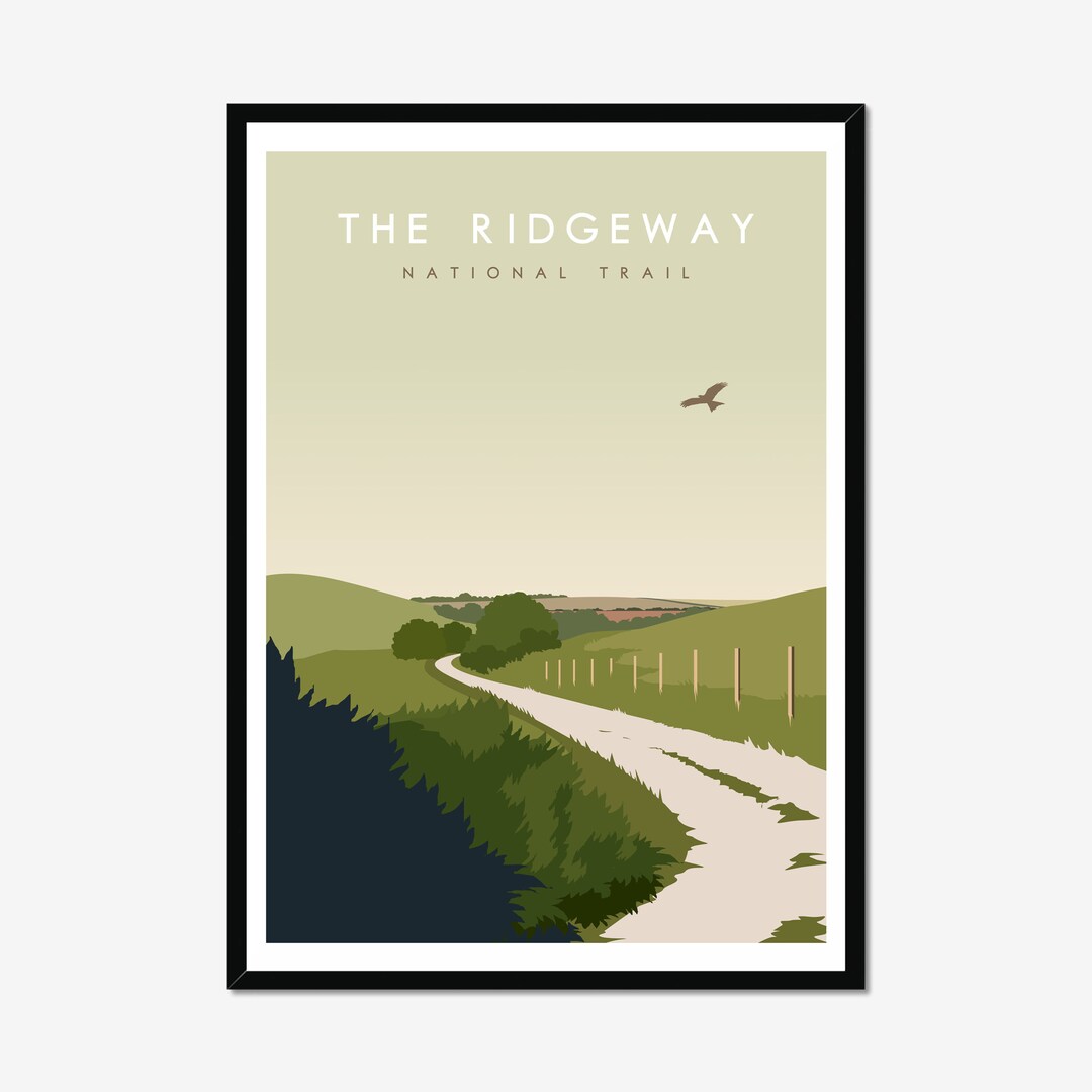 The Ridgeway National Trail Poster Gift for Hikers & Walkers - Etsy UK