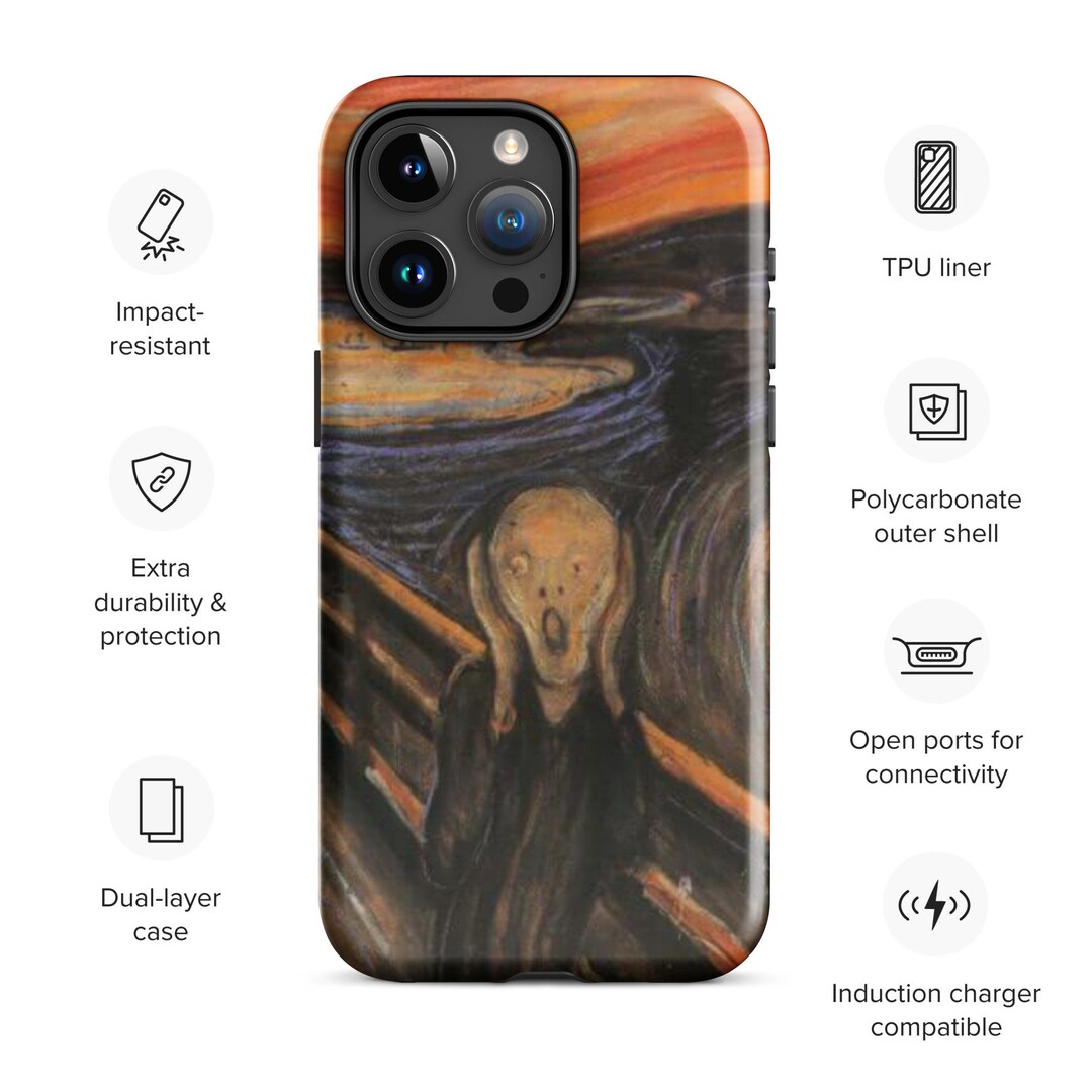 The Scream by Edvard Munch Tough Case for iPhone - Etsy UK