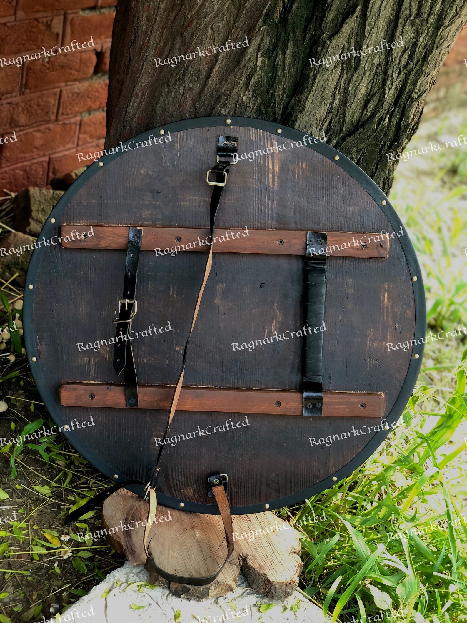 Viking Medieval Shield & Axe Set, Viking Round Shield, Viking Wolf ...
