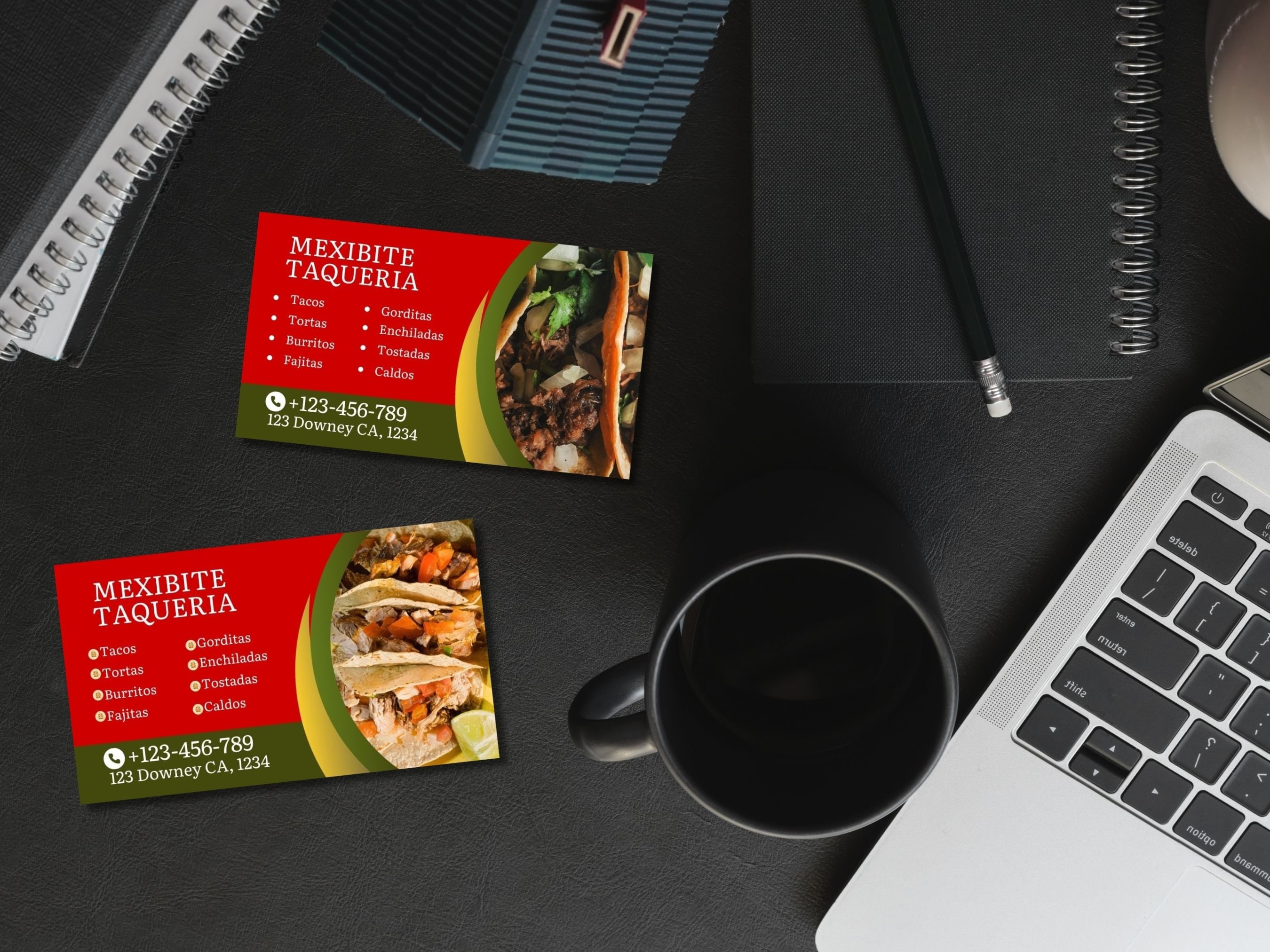 Taqueria Business Card Template Taco Business Card Mexican - Etsy