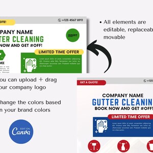 Gutter Cleaning Flyer 2024, Canva Gutter Cleaning Flyer Template ...