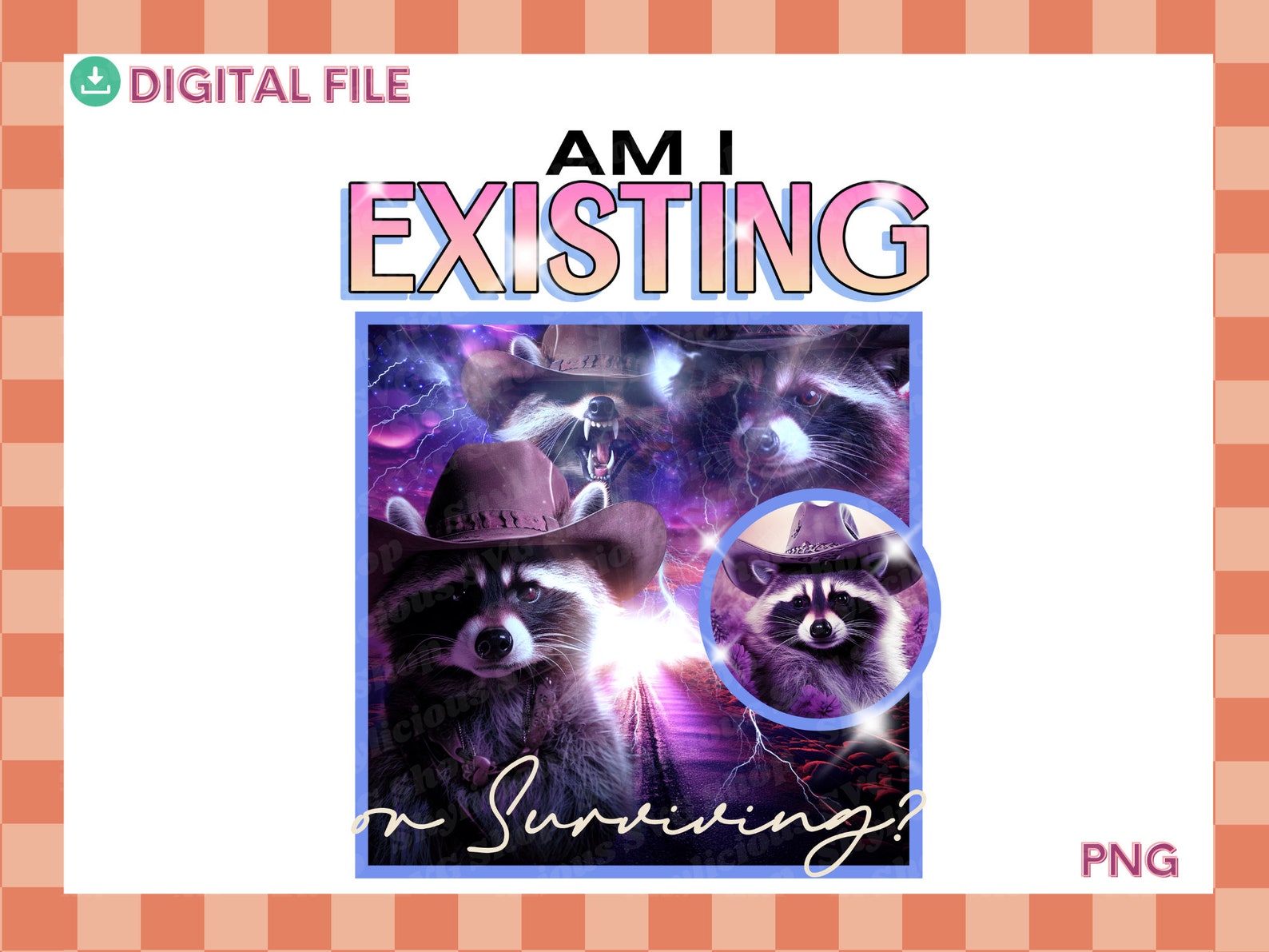 Funny Raccoon Png Raccoon Meme Pvg Inspirational Quote Svg - Etsy