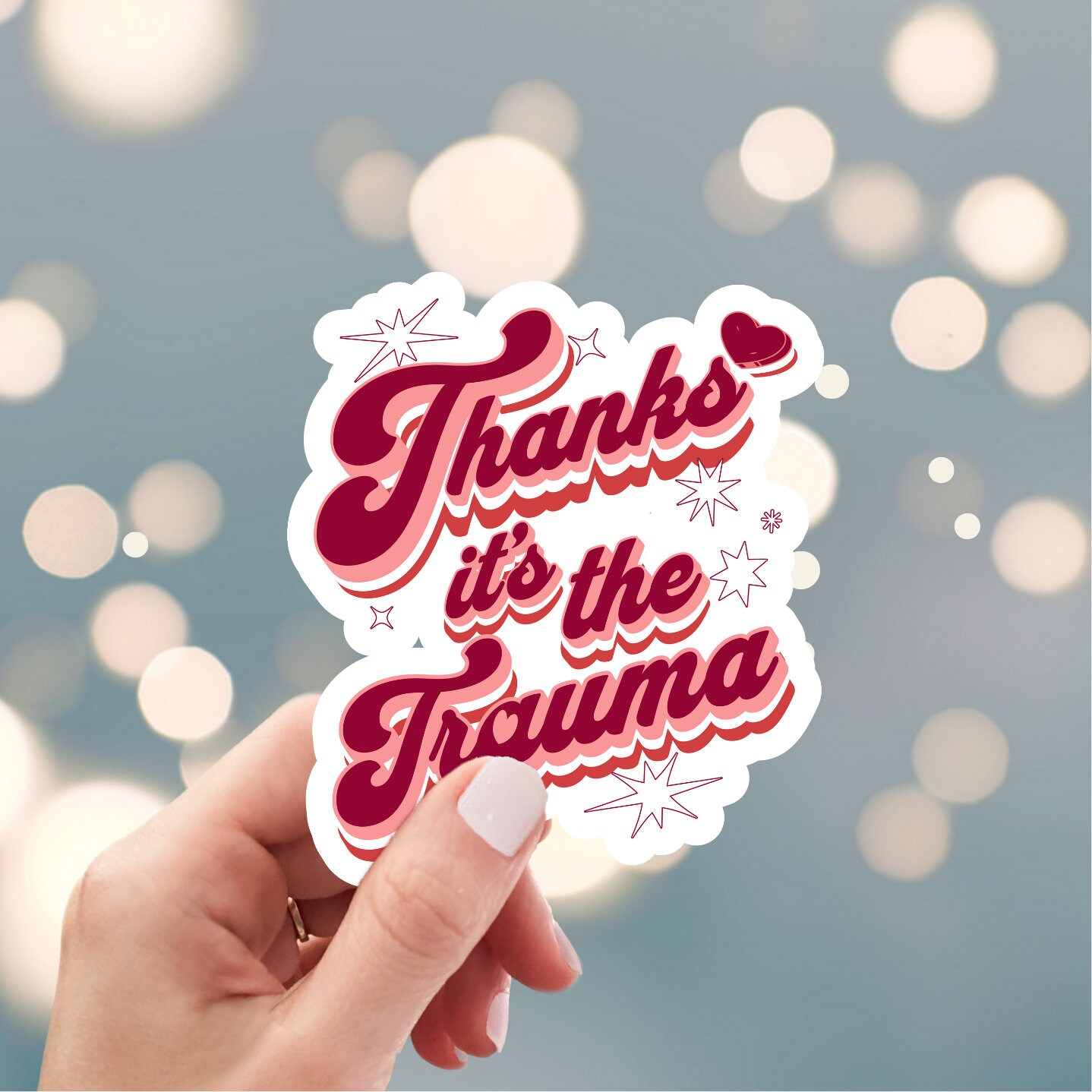 Thanks Its the Trauma, Trauma Svg, Mental Health Svg, Adhd Svg, Anxiety ...