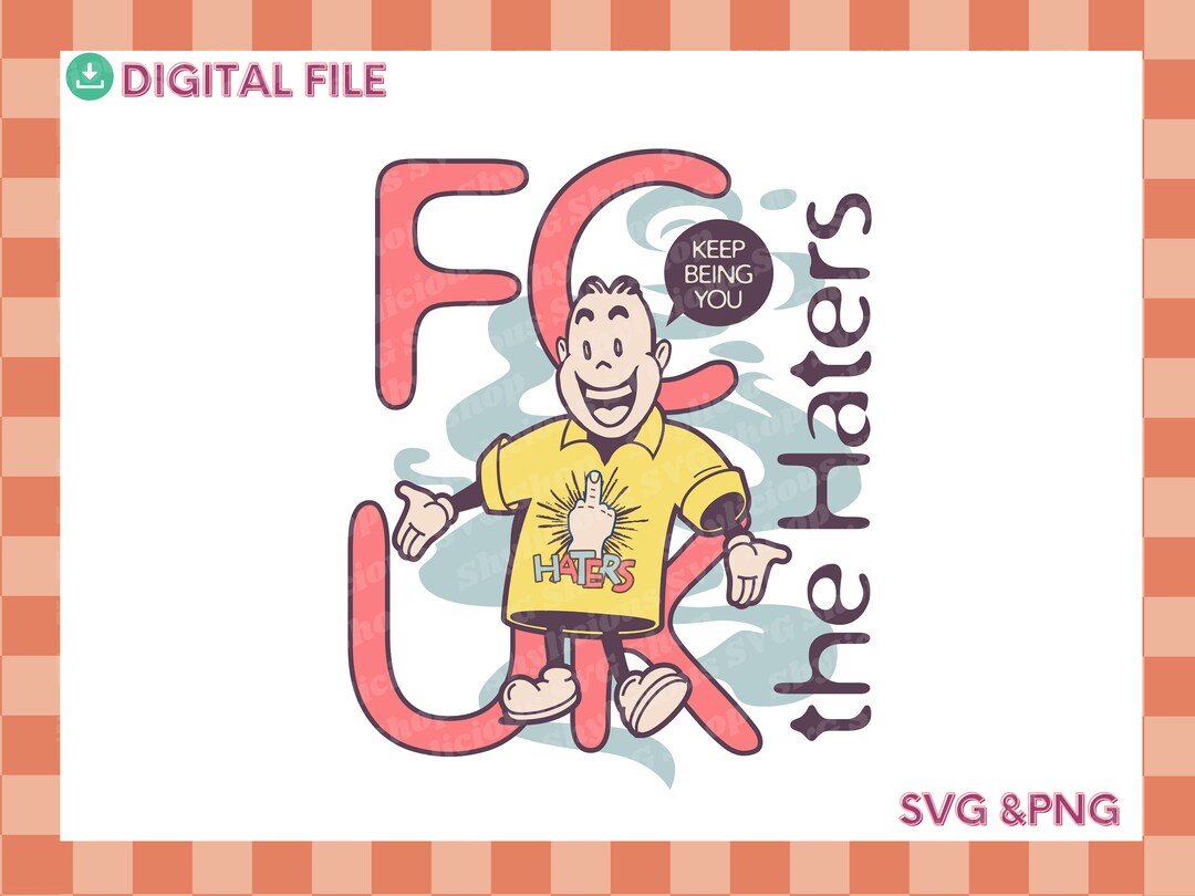 F*ck the Haters, Mental Health Svg, Adhd Svg, Anxiety Svg ...