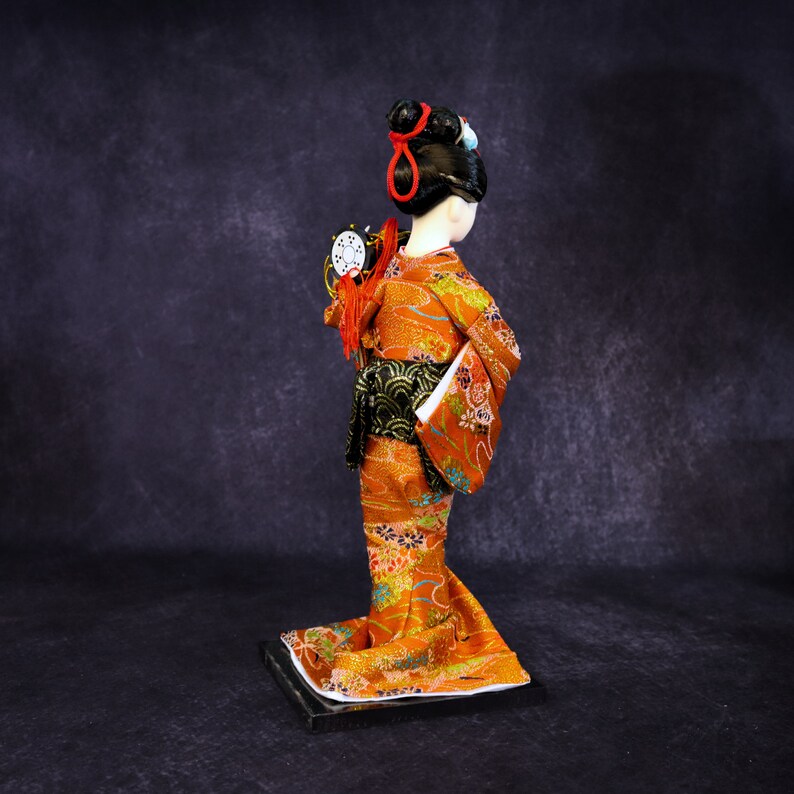Vintage 31cm Japanese Lady Drummer Doll Statue, Home Decor ...