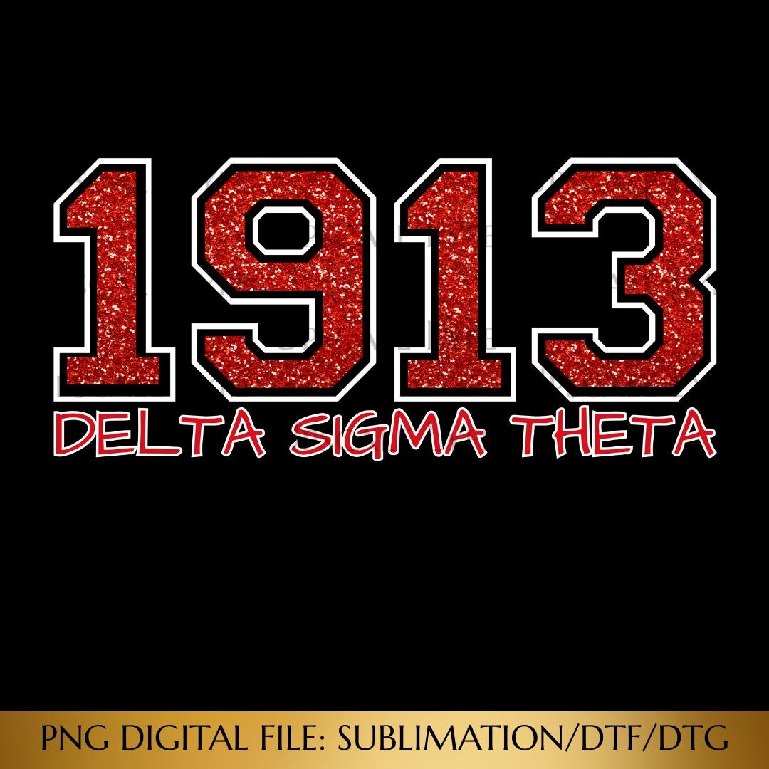 Delta Sigma Theta 1913 Design: PNG Sublimation File (digital Download ...