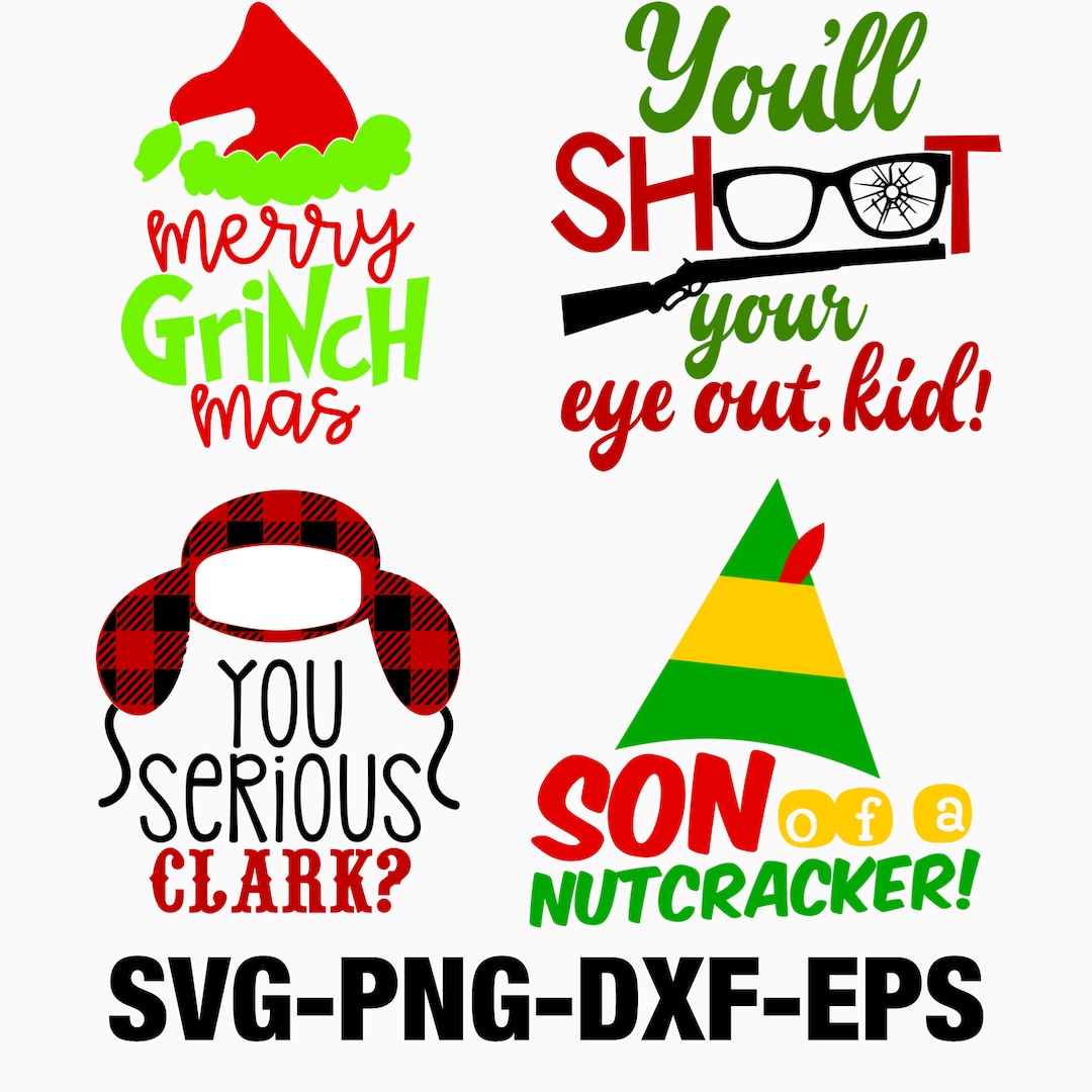Christmas Movie SVG Bundle - Etsy