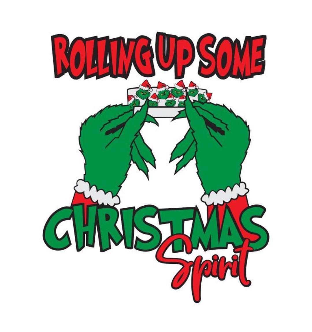 Rolling up Some Christmas Spirit Svg - Etsy