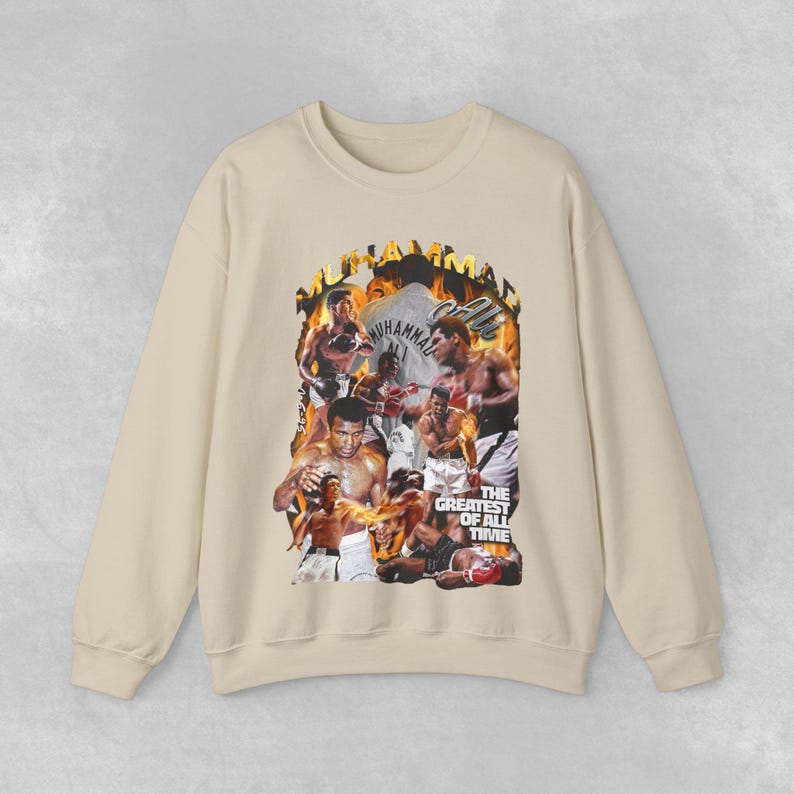 Muhammad Ali Boxing Sweatshirt: Sports Fan Apparel - Etsy