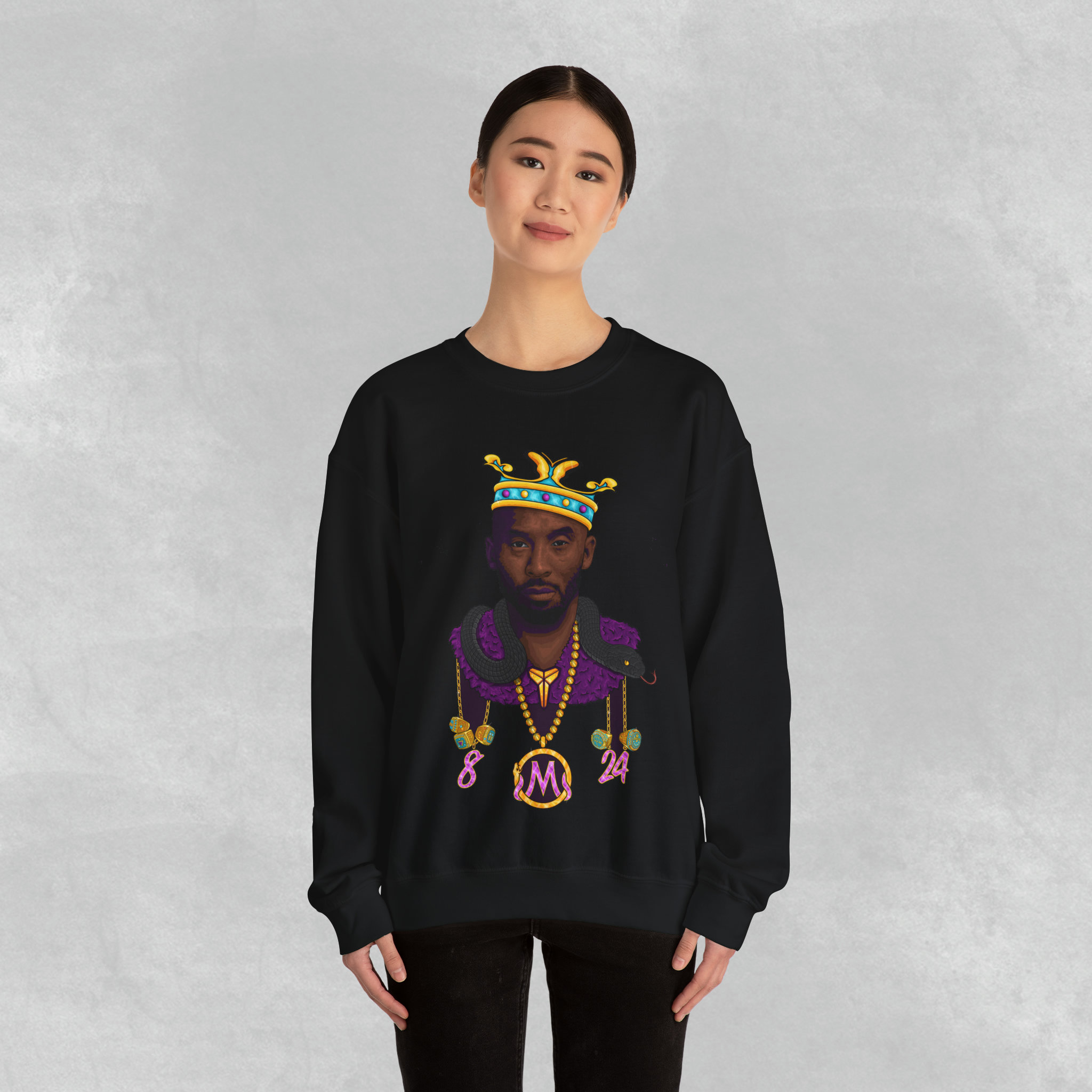 Kobe Bryant Black Mamba Crewneck Sweatshirt: NBA Lakers Hoodie - Etsy