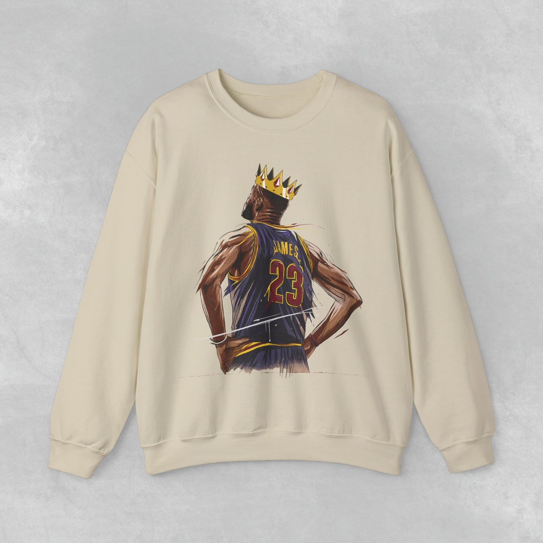 Lebron James King James Crewneck Sweatshirt, Lebron James Hoodie, LA ...