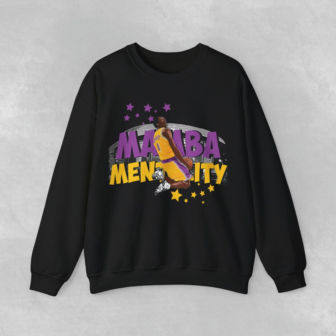 Kobe Bryant Lakers Mamba Mentality Crewneck Sweatshirt, Kobe Bryant ...