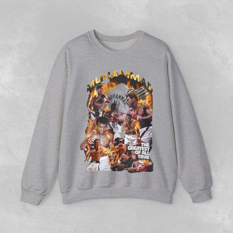 Muhammad Ali Boxing Sweatshirt: Sports Fan Apparel - Etsy