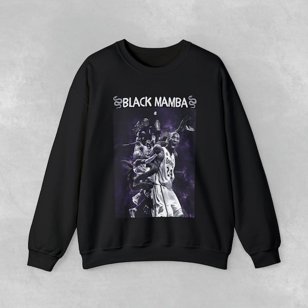 Kobe Bryant Black Mamba Sweatshirt - Etsy