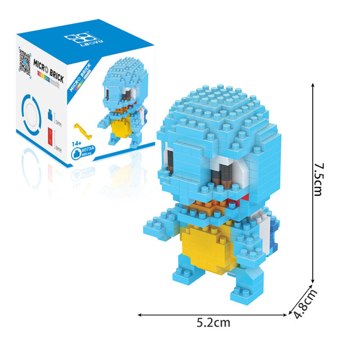 Pokemon Microblock Building Bricks Squirtle - Etsy