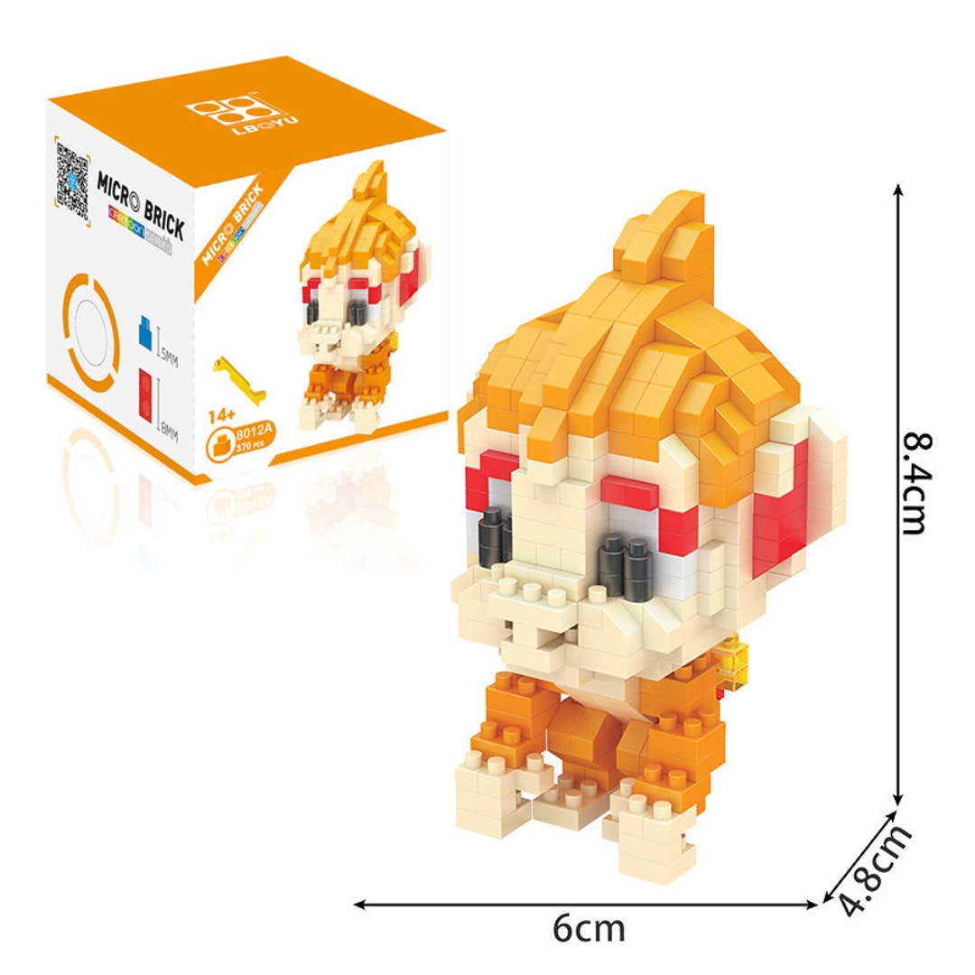 Pokemon Microblock Building Bricks Chimchar - Etsy