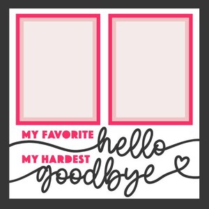 Favorite Hello, Hardest Goodbye Shadowbox Memorial - Etsy