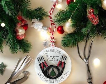 Funny Jumper Cable Ornament Laser Cut Wood Ornament Handmade Gift - Etsy