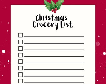 Christmas Wish List Digital Download - Etsy