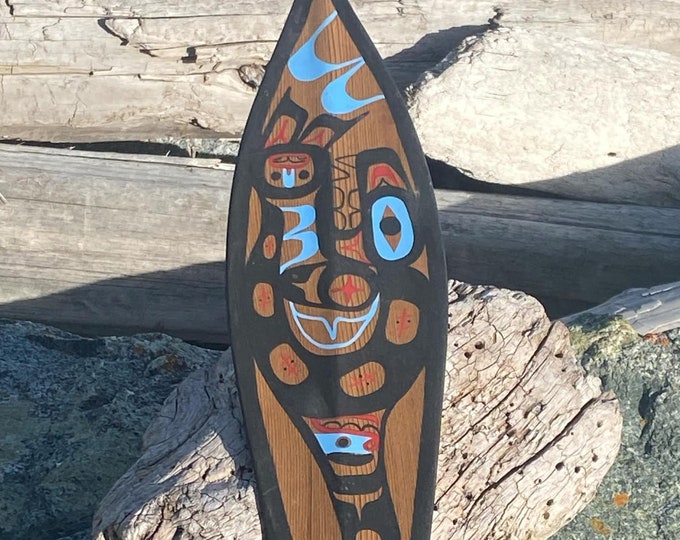 First Nations Northwest Coast Indigenous Cedar Painted Killer Whale ...