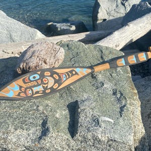 First Nations Northwest Coast Indigenous Cedar Painted Killer Whale ...
