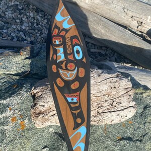 First Nations Northwest Coast Indigenous Cedar Painted Killer Whale ...
