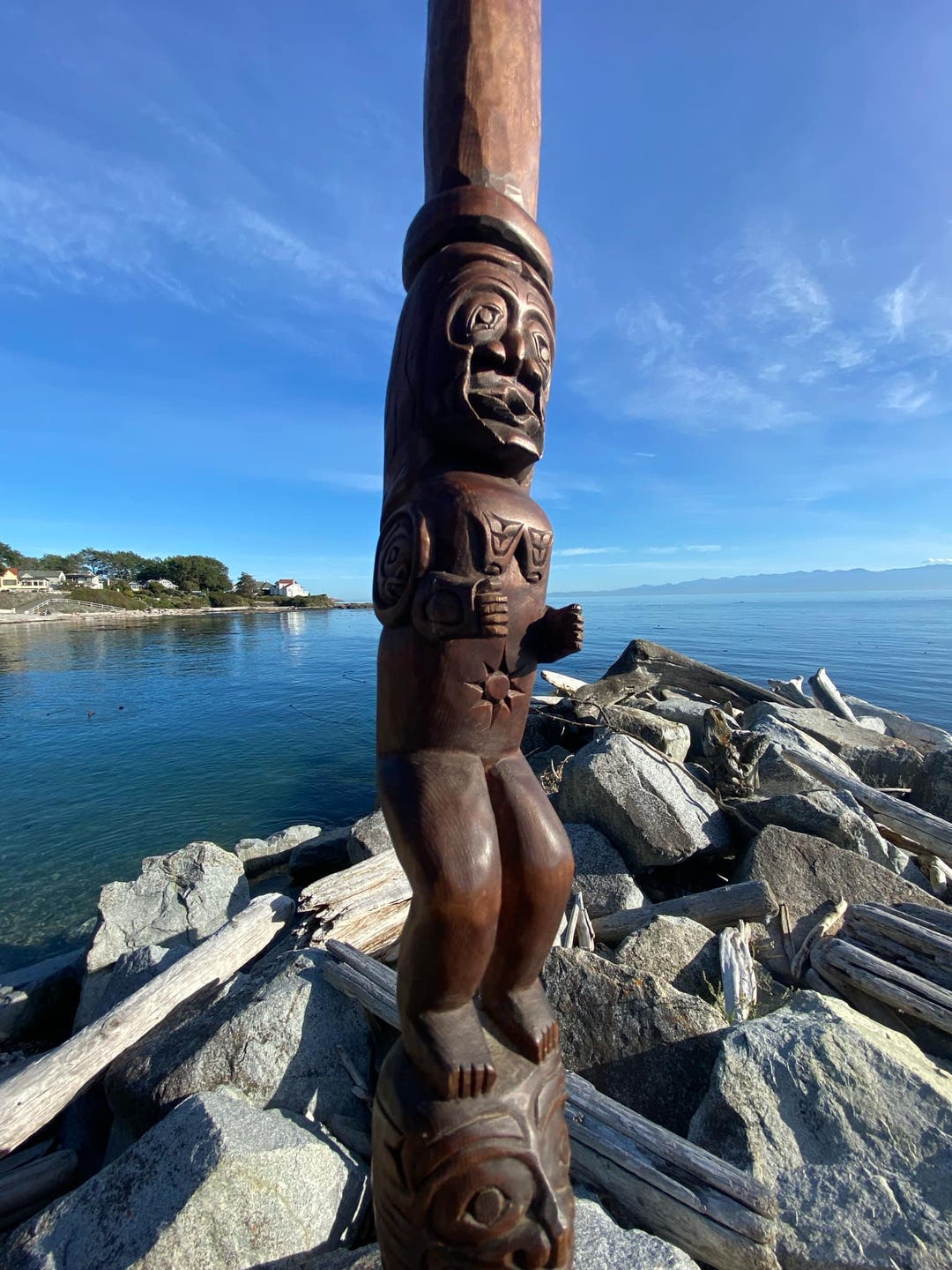 First Nations Northwest Coast Indigenous Carved Cedar Shaman Eagle ...