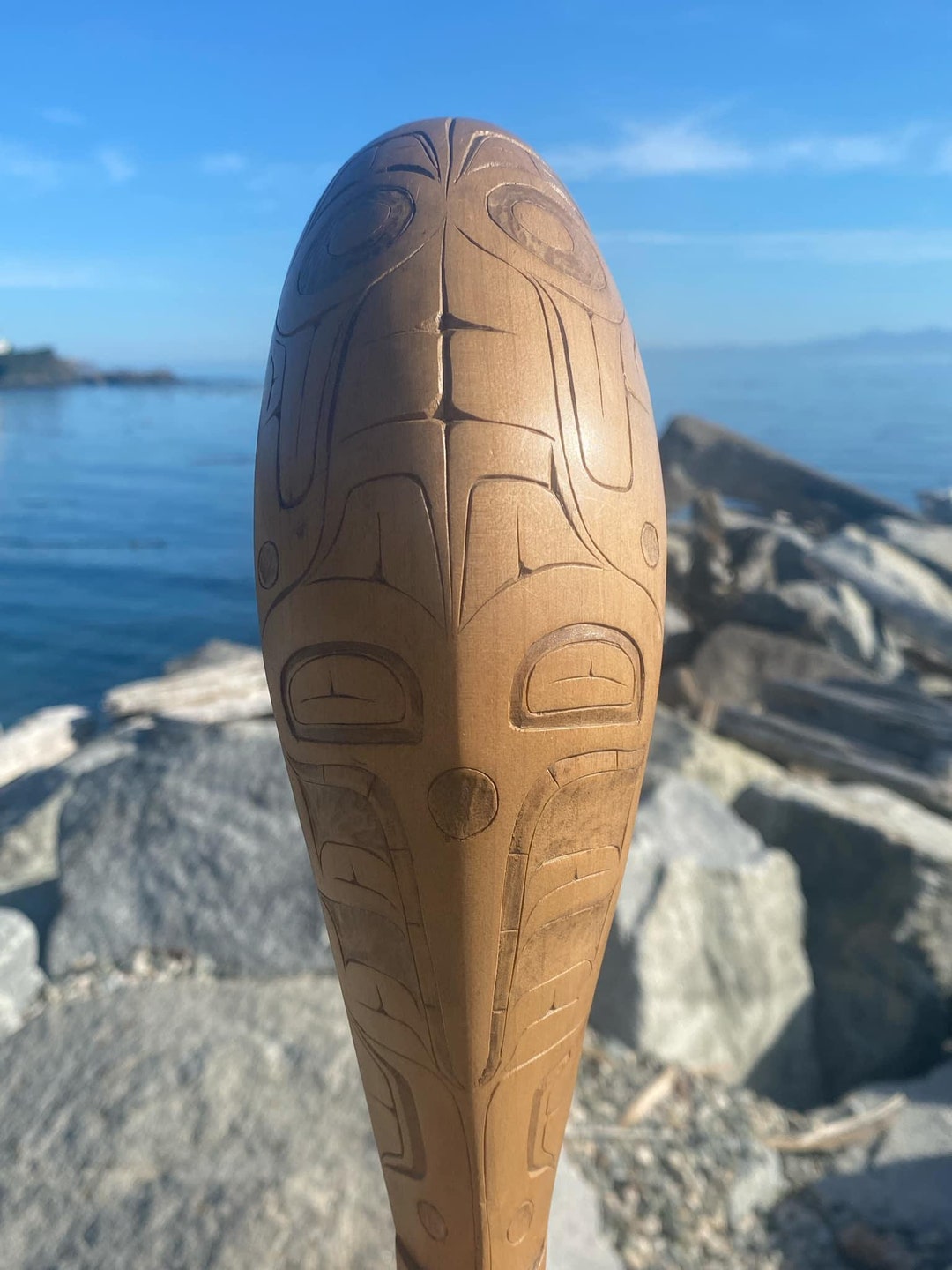 First Nations Northwest Coast Haida or Tlingit Indigenous Carved Wood ...
